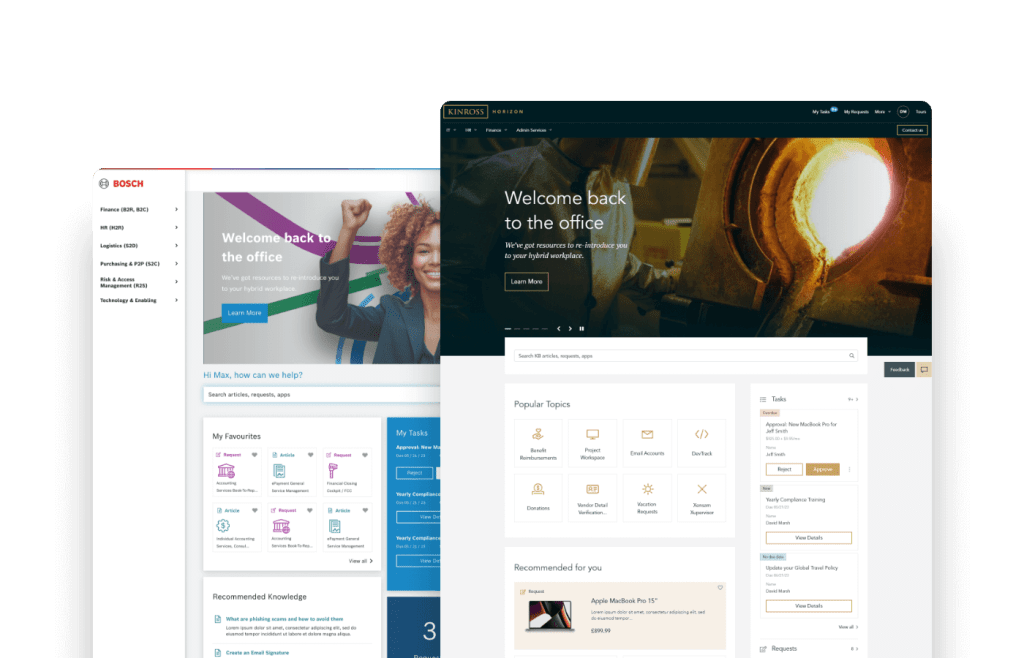 ServiceNow Employee Center Portals | Monochrome